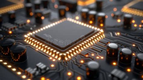 Advanced Microchip Processor Technology Ai Quantum Computing Semiconductor Innovation Stock