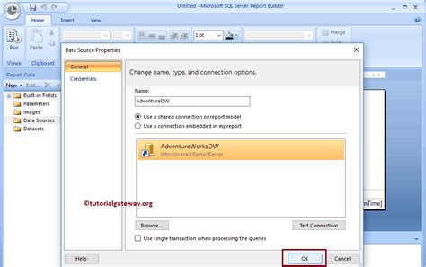 Create New Report In Ssrs Report Builder