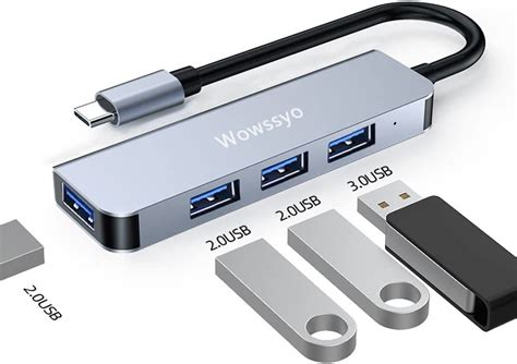 Hub USB C Wowssyo Adattatore Usb C Con USB Gbps USB Multi USB Hub