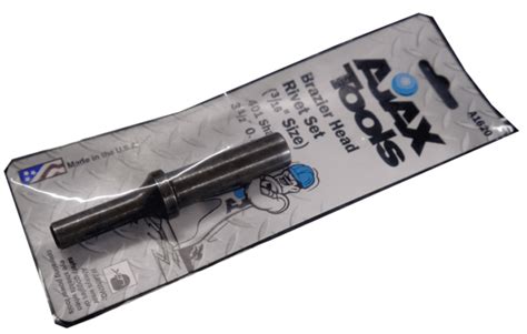 AJAX A Brazier Head Rivet Set USA Tool Supply