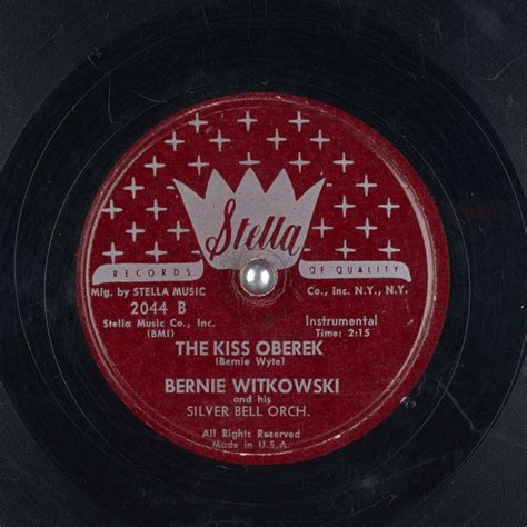 The Kiss Oberek Bernie Witkowski And His Silver Bell Orch Free