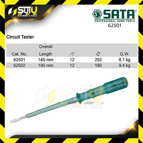 Sata 62501 145mm Detection Screwdriver Circuit Tester Kuala Lumpur Kl Selangor Malaysia