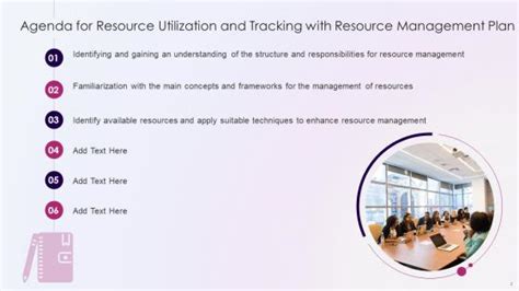 Resource Utilization And Tracking With Resource Management Plan Powerpoint Presentation Slides