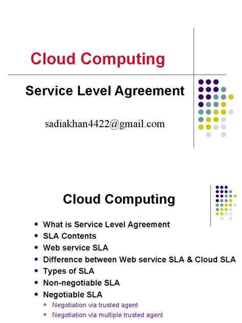 Cloud Computing Service Level Agreement Download Free Pdf Service Level Agreement Cloud