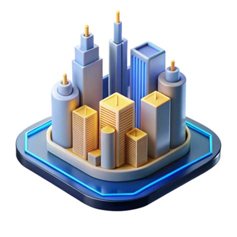 Beautiful Rustic Smart City Infrastructure A 3d Model Visualization
