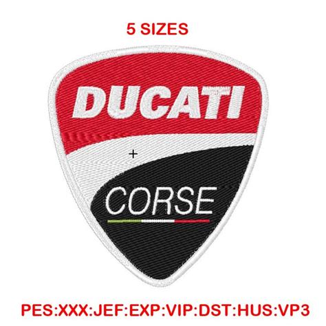 Ducati Corse Logo Machine Embroidery Design For Digital Download Etsy