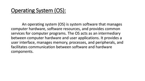 Operating System Used By Users In Day To Day Lifepptx