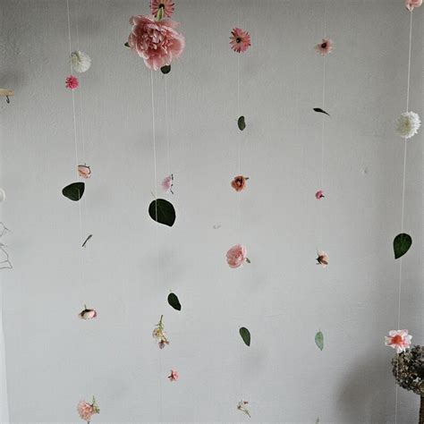 Hanging Flower Garland Floating Flower Wall Hanging Backdrop Flower