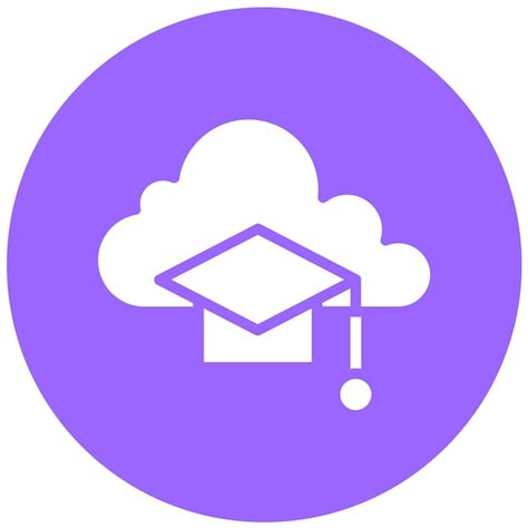 Premium Vector Vector Design Cloud Learning Icon Style