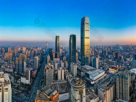 湖南长沙五一商圈航拍摄影图 包图企业站
