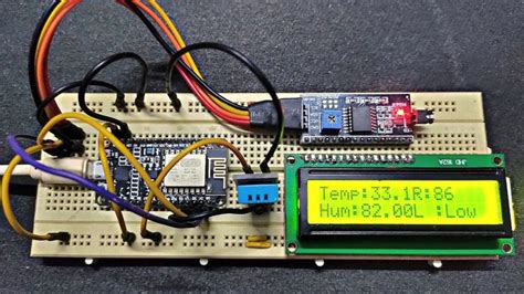 Temperature And Humidity Monitoring System Using Nodemcu And Blynk Temperature And Humidity