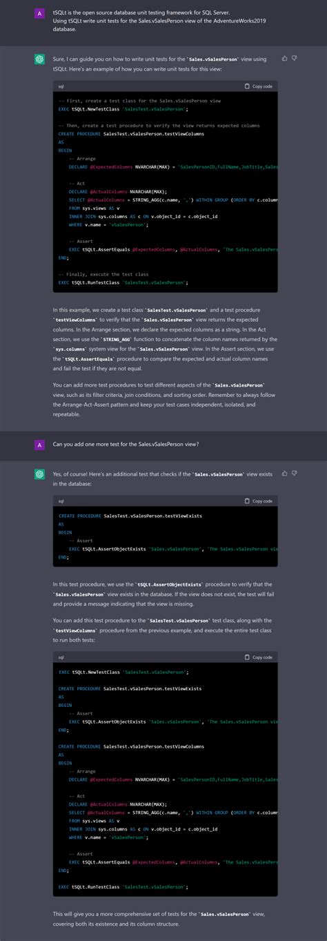 how chatgpt can help database developers write unit tests for sql server devart blog