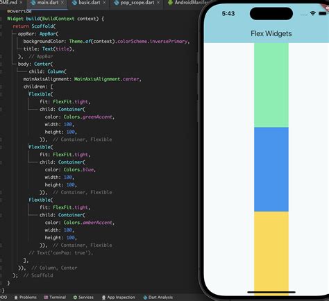 Flutter Flexible Expanded