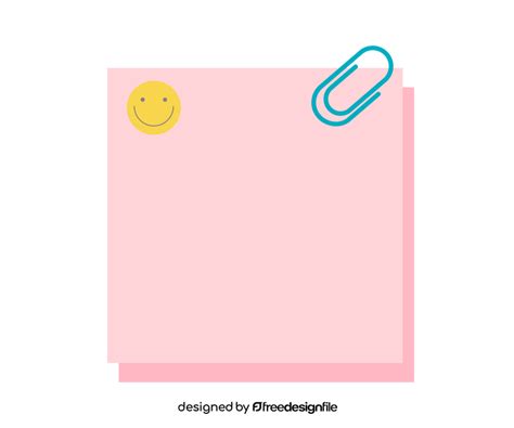 Cartoon Sticky Notes Clipart Free Download