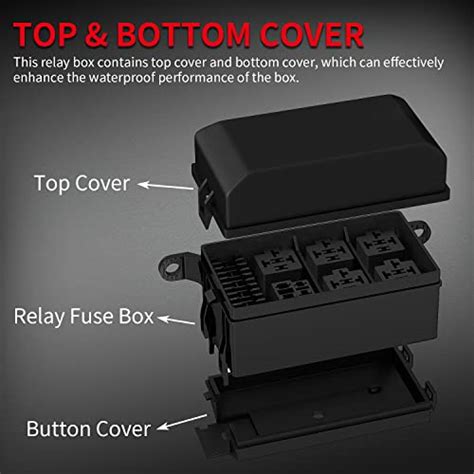 DaierTek V Fuse And Relay Box Slots Relay Block Slots ATC ATO Fuse And Relay Block With