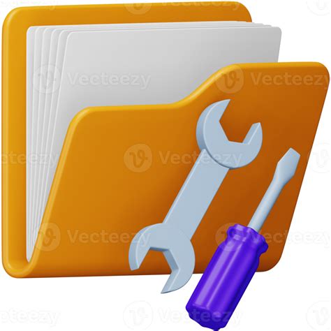 Folder Tool 3d Rendering Isometric Icon 15081413 Png