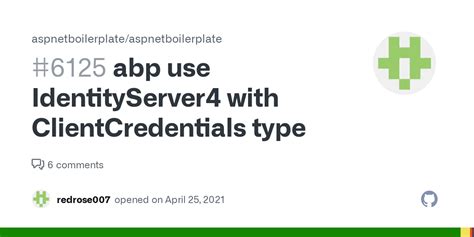 abp use identityserver4 with clientcredentials type · issue 6125 · aspnetboilerplate