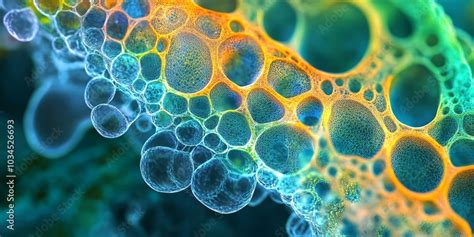 Detailed Microscopic View Of Plant Cell Plasmodesmata Showing