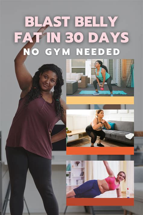 30 Day Blast Belly Fat Challenge Printable Workout Plan To Burn Belly