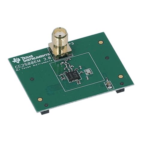 Texas Instruments Cc2500 Tk Manual Pdf Download Manualslib