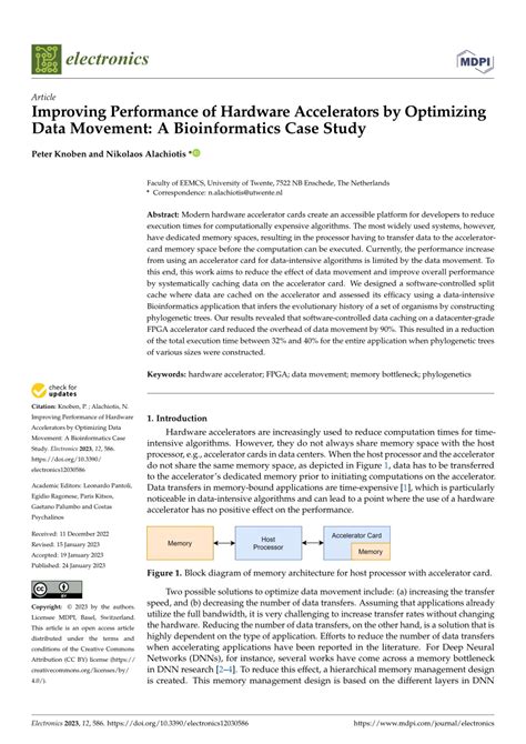 Pdf Improving Performance Of Hardware Accelerators By Optimizing Data Movement A