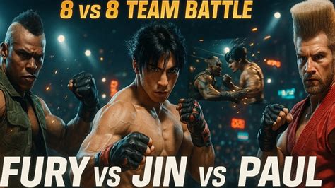 Tekken Team Battle 8 Vs 8 Tekken Dark Resurrections Team Battle