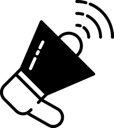 Premium Vector Loudspeaker Glyph And Line Vector Illustration
