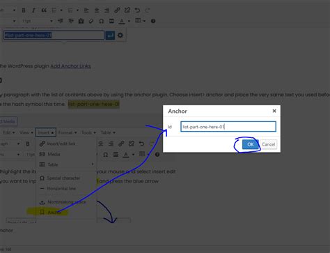 How To Add Anchor Links In Wordpress Graphic Designer