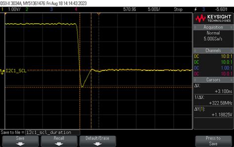 TCA Undershoot Issue In I C Lines Of TCA RGER Interface Forum Interface TI E E