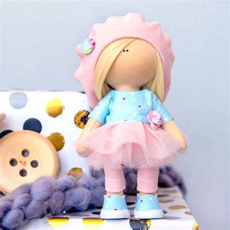 Набор для шитья текстильной куклы Бетти Soft Dolls Rag Doll Pattern Doll Tutorial