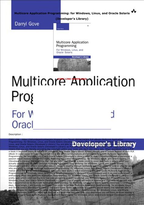 download free pdf multicore application programming for windows