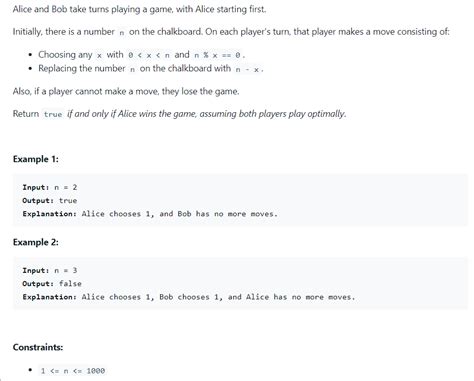 github xps1 leetcode 1025 divisor game