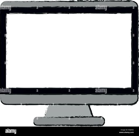 Computer Monitor Isolated Stock Vector Image Art Alamy