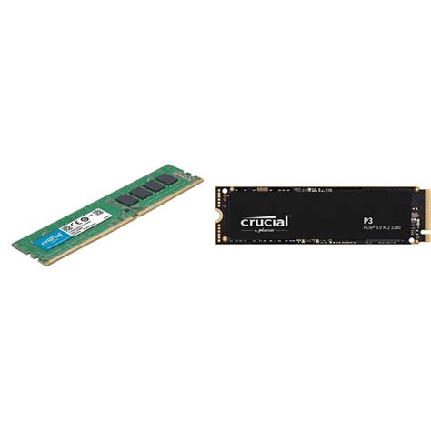 Crucial Basics GB DDR V Mhz CL UDIMM Pin RAM Memory Module For Desktop Green