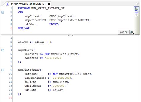 Write An Integer Example For The Optommp Function Blocks Opto 22 Developer