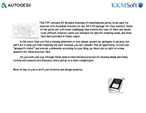 Autodesk Inventor Practice Part Drawings This Pdf Contains 24