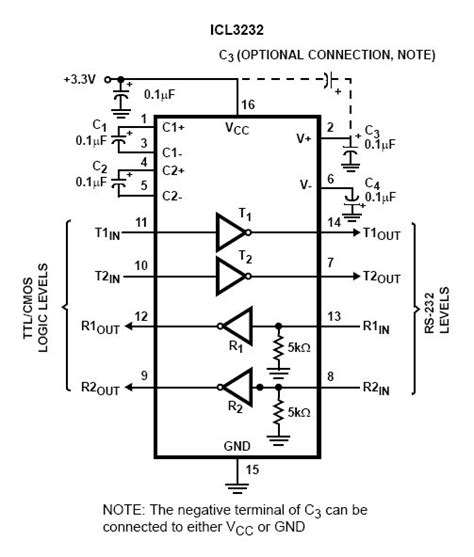 Rs232 Converter Smd Max3232 Com 00589 Sparkfun Electronics