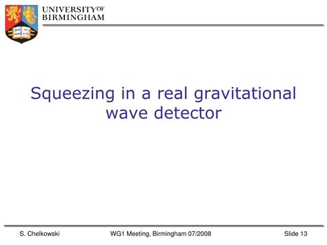 Ppt Squeezed Light For Future Gravitational Wave Detectors Powerpoint Presentation Id3374773