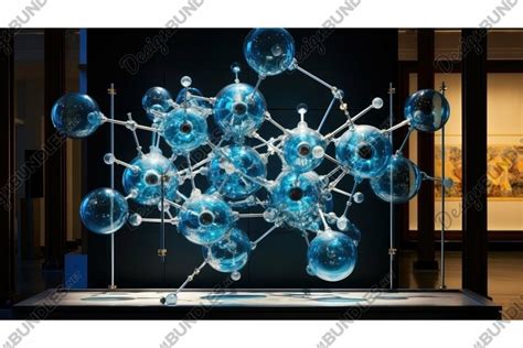Illuminated Blue Molecules