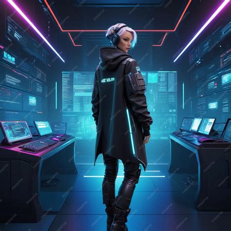 Man Working On Cyber Security Ethical Hacker Cyber Security Expert Premium Ai Generated Image