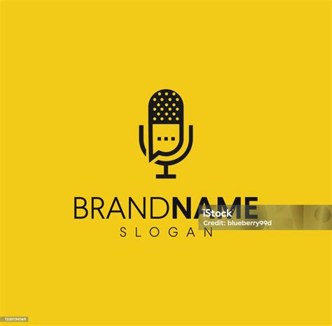 토크 채팅 버블 아이콘 디자인 벡터 일러스트와 팟 캐스트 마이크 브로드캐스트 스튜디오 템플릿 웹 사이트 디자인 및 모바일 앱용