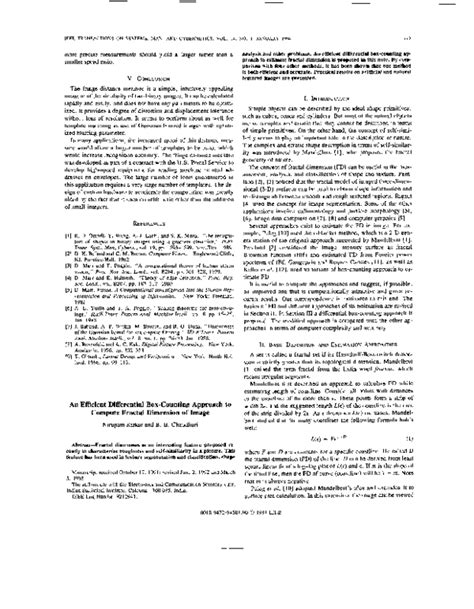 Pdf An Efficient Differential Box Counting Approach To Compute Fractal Dimension Of Image