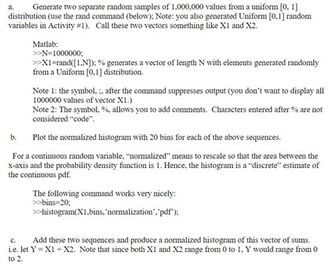 solved a generate two separate random samples of 1 000 000
