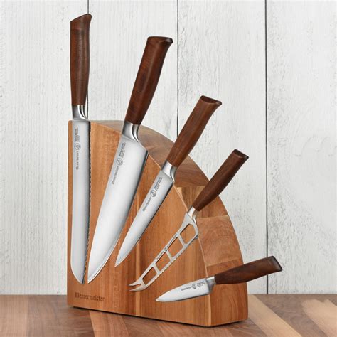 Messermeister Royale Elite Magnetic Knife Block Set 6 Piece Cutlery