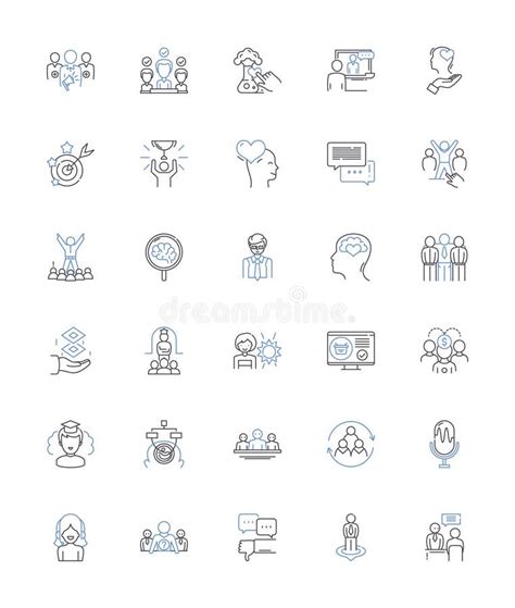 Innovative Learning Line Icons Collection Creativity Adaptability Critical Thinking