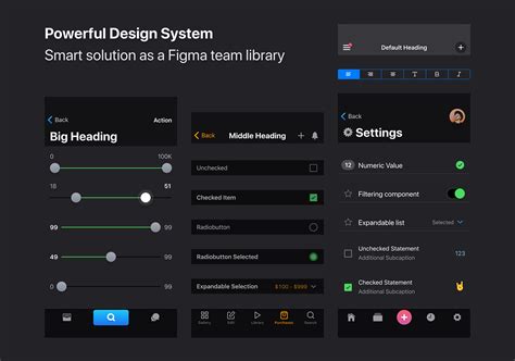 Ios Dark Theme Ui Kit For Figma Behance