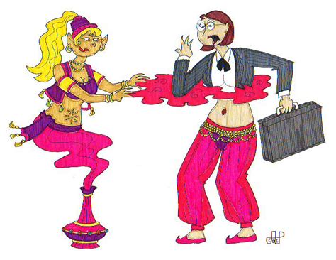 Genie And Businesswoman By Emperornortonii On Deviantart