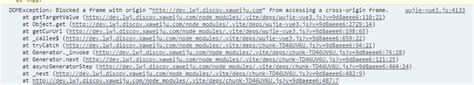 Domexception Blocked A Frame With Origin From Accessing A Cross Origin Frame 报错 · Issue 71