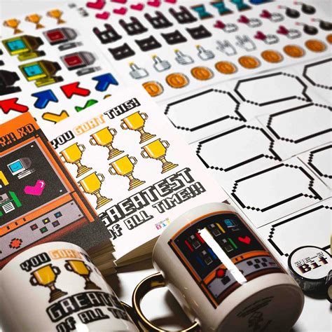 절대 귀여워레트로 감성 픽셀아트 문구팩과 24k골드머그컵 텀블벅 크리에이터를 위한 크라우드펀딩