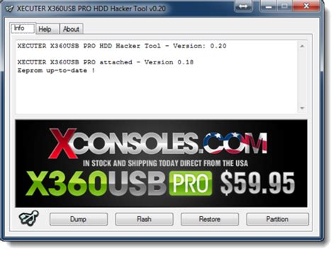 Xecuter X360USB Pro HDD Hacker Tool Xbox 360 Dekazeta